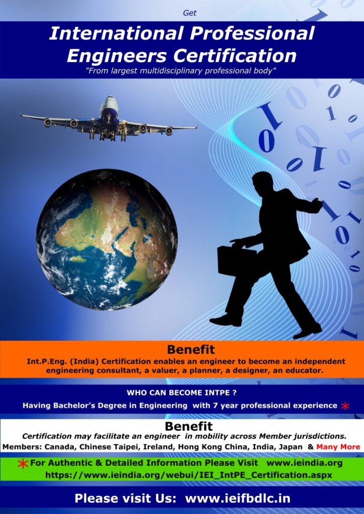 Certificate of Competency for International Professional Engineers ...